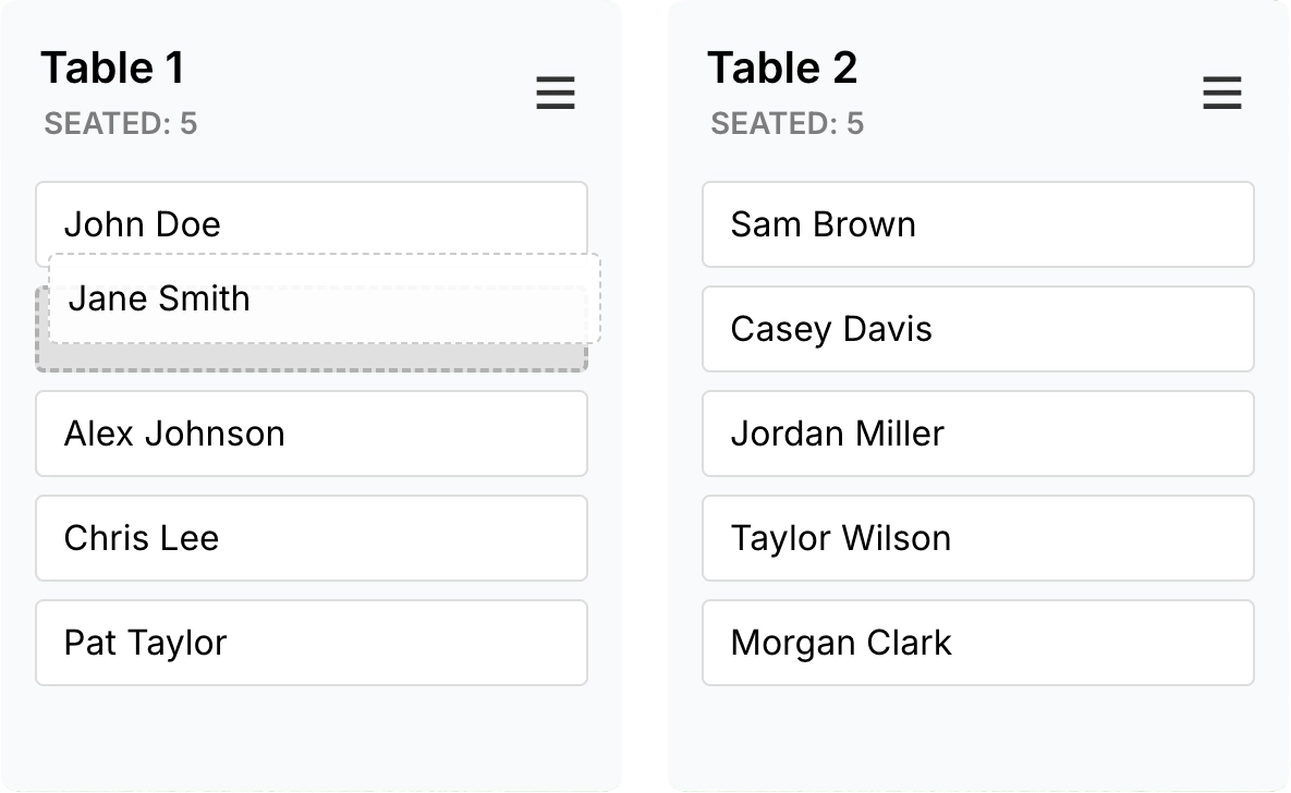 tableplan.io: Drag-and-drop Seating Planner